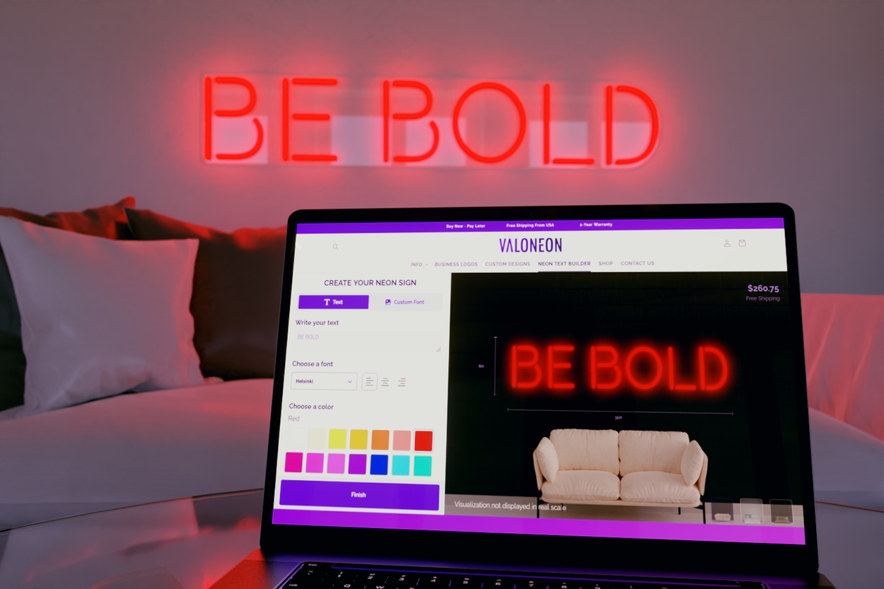 LED Neon Design Instructions - How To Design Your Custom Sign – Valoneon