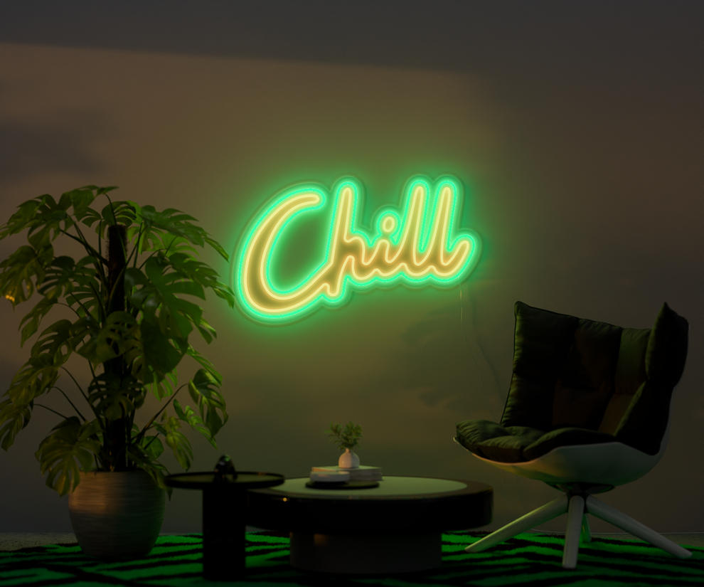 Chill LED Neon Sign - Made In USA - Shop Now – Valoneon
