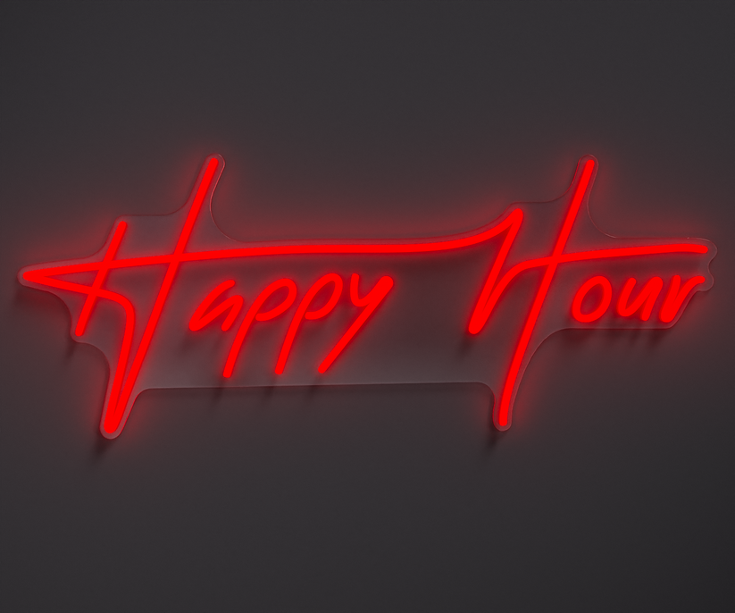 Happy Hour LED Neon Sign - Made In USA - Show Now – Valoneon